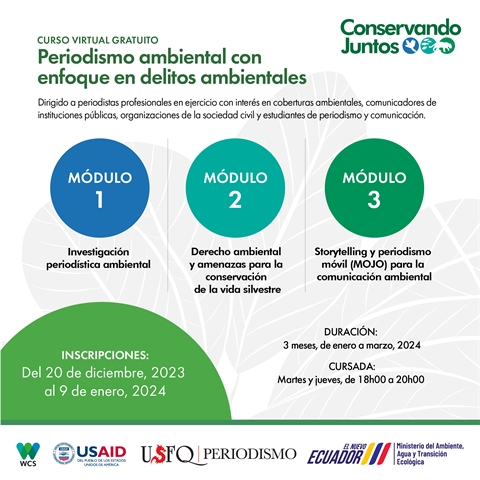 Convocatoria a inscripciones: curso virtual sobre periodismo ambiental ...